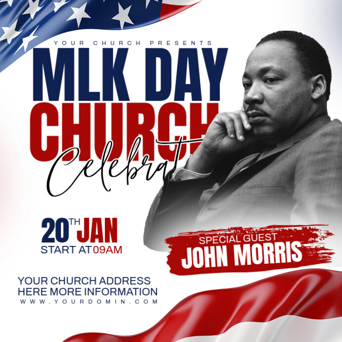 mlk day Template | PosterMyWall