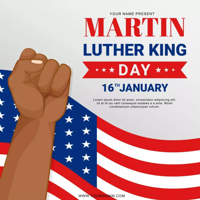 Mlk day Template | PosterMyWall