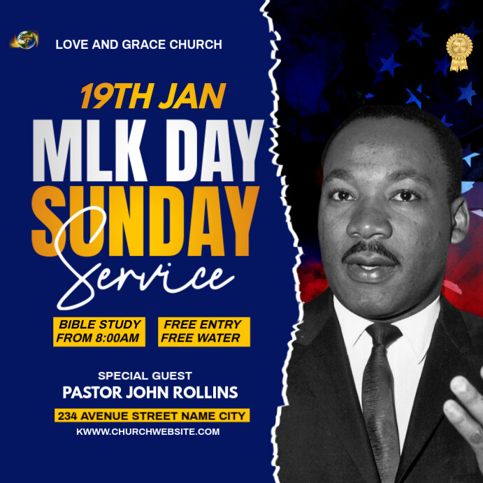 MLK Day Template | PosterMyWall