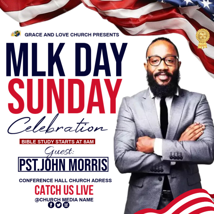 MLK Day Template | PosterMyWall