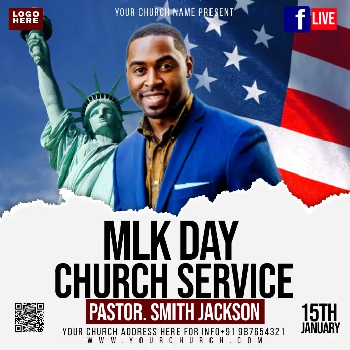 Mlk day Template | PosterMyWall