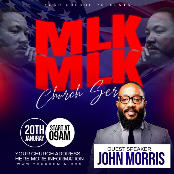 mlk day Template | PosterMyWall