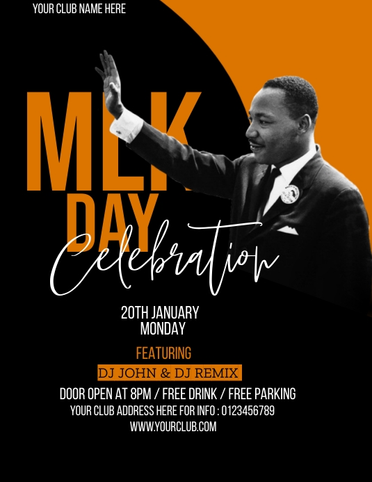 Mlk day Template | PosterMyWall
