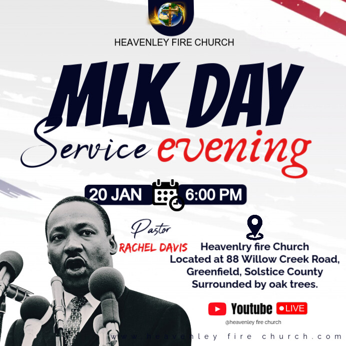 MLK Day Template | PosterMyWall