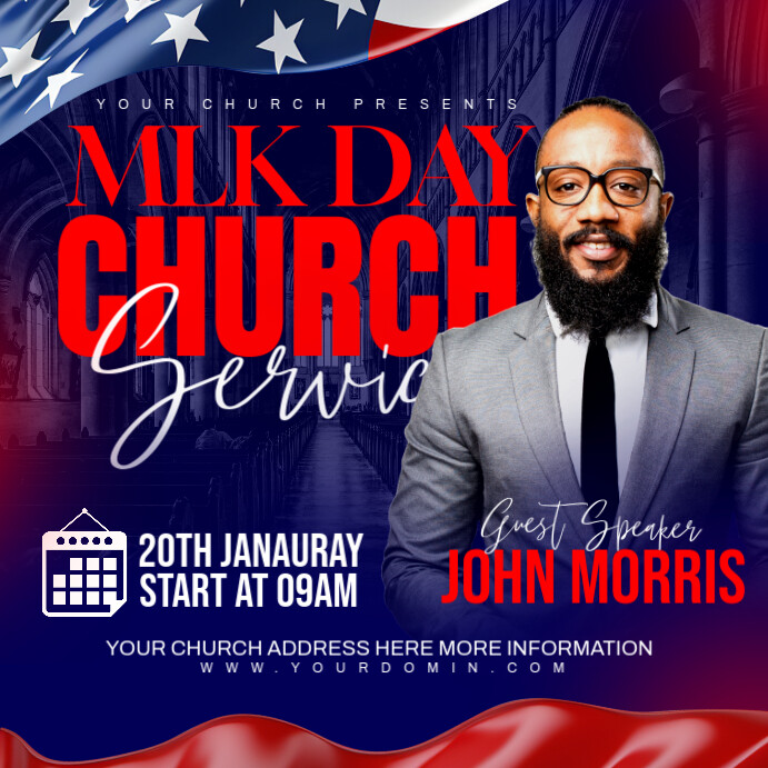 Mlk day Template | PosterMyWall