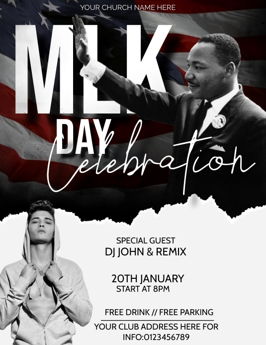 Mlk day Template | PosterMyWall