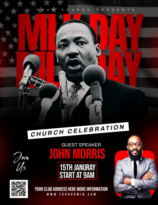 Mlk day Template | PosterMyWall