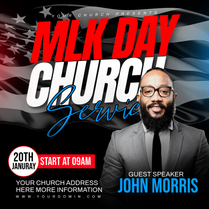 mlk day Template | PosterMyWall