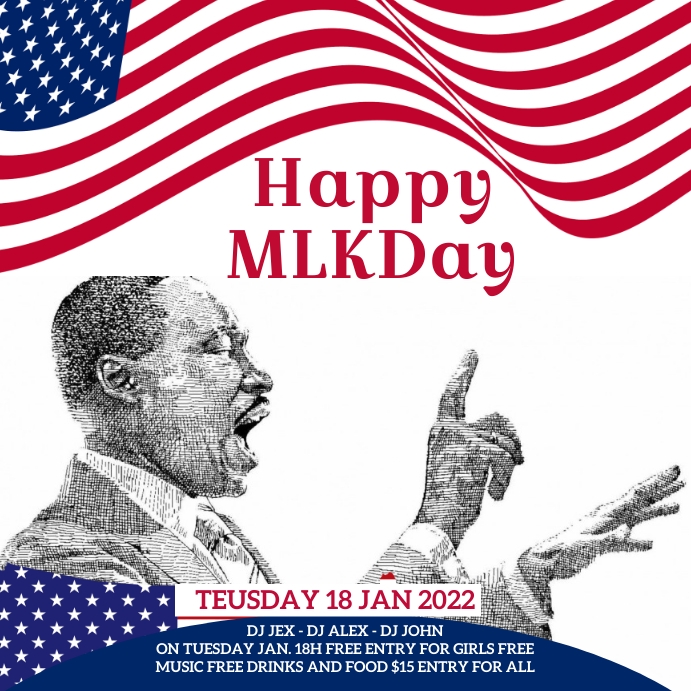 MLK day party Template | PosterMyWall