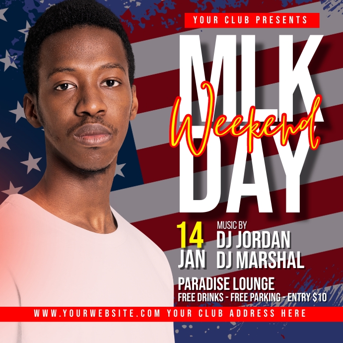 Plantilla de Mlk day party flyer | PosterMyWall