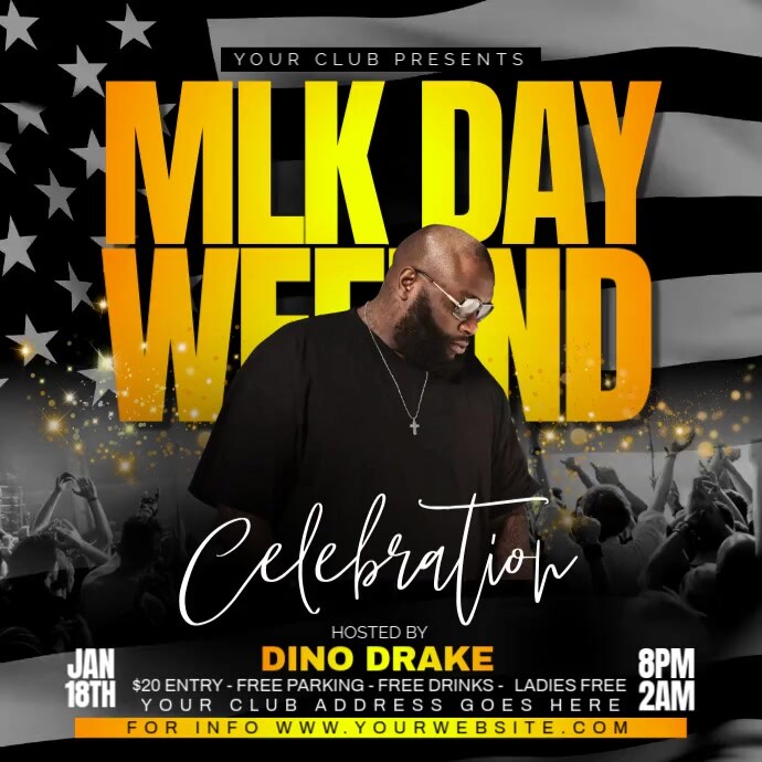 Copy of Mlk day party flyer | PosterMyWall