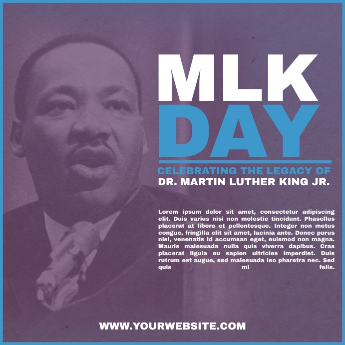 MLK DAY POST V.6 Template | PosterMyWall