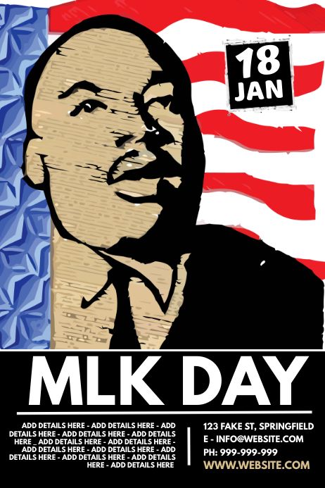 MLK Day Poster Template | PosterMyWall