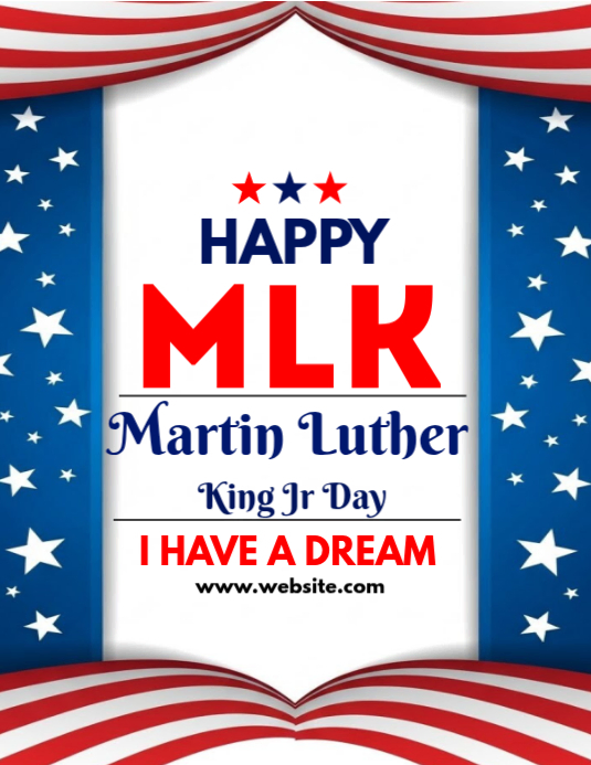 Mlk Day Poster Flyer Template | PosterMyWall