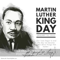Martin Luther King Jr. Day Instagram Post Des Template | PosterMyWall