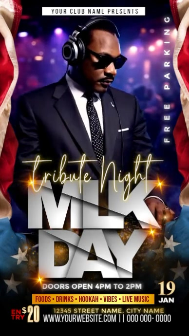Plantilla de MLK Day Tribute Night | PosterMyWall