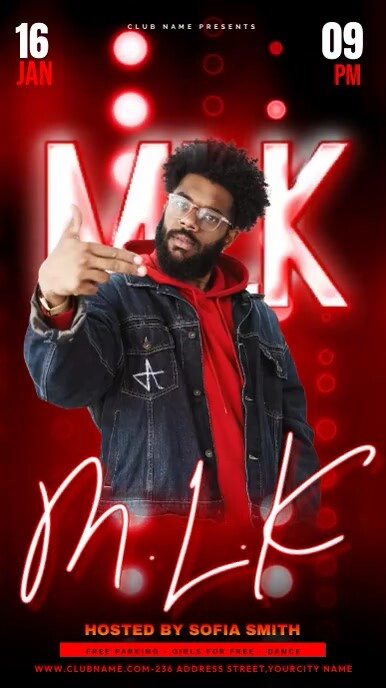 MLK Event Party Template | PosterMyWall