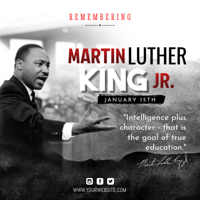 mlk instagram post Template | PosterMyWall