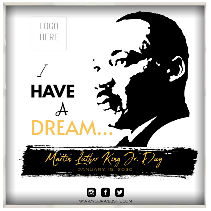 mlk instagram post Template | PosterMyWall