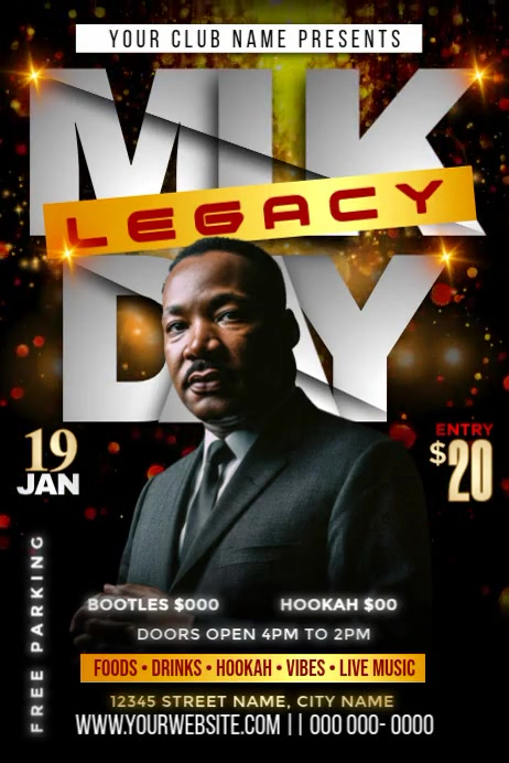 MLK Legacy & Unity Night Template | PosterMyWall