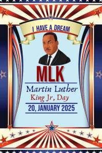 MLK Martin Luther King Jr Day Poster 2025 Template | PosterMyWall