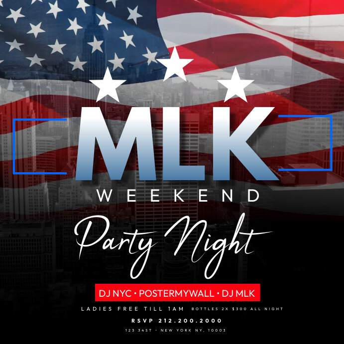MLK Party Ads Template | PosterMyWall