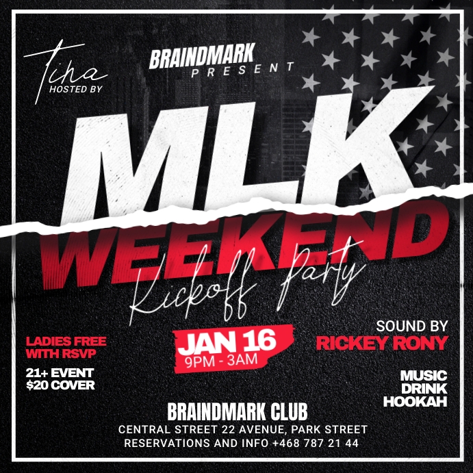 Mlk weekend celebration Template | PosterMyWall