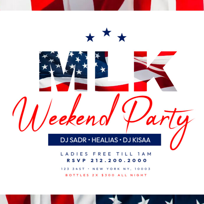 MLK Weekend Party Template | PosterMyWall