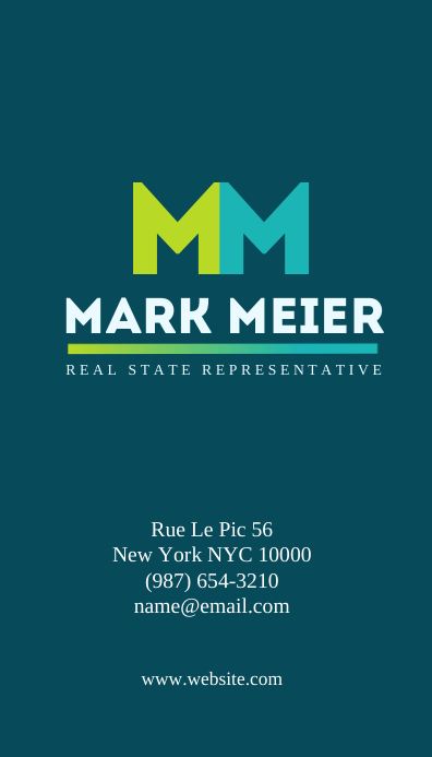 MM business card professional template | PosterMyWall