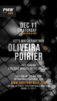 MMA Boxing Fight Fully Editable Promo Flyer Template | PosterMyWall
