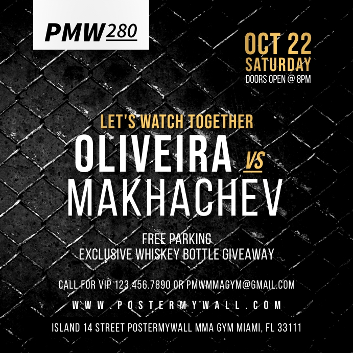 MMA Boxing Fight Fully Editable Promo Flyer Template | PosterMyWall