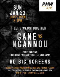 Boxing match flyer template | PosterMyWall