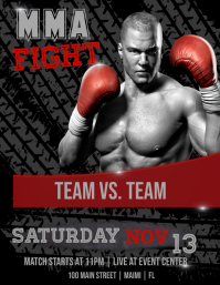 Free Customizable Fight Poster Templates | PosterMyWall