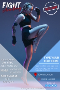 MMA Kickboxing poster Template | PosterMyWall
