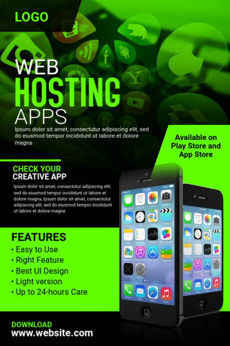 Mobile app Poster Template | PosterMyWall