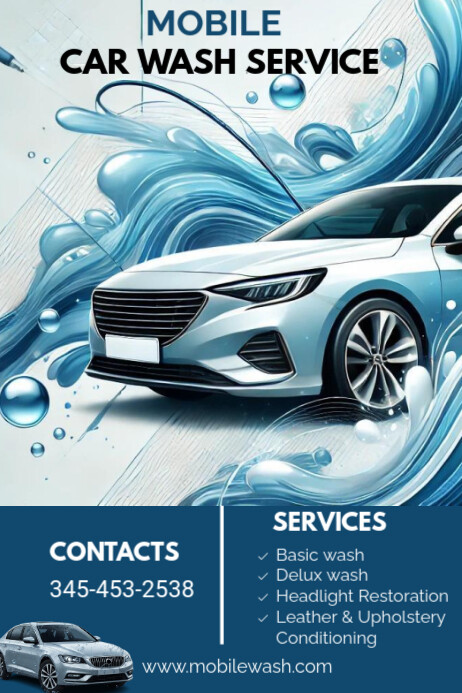 Mobile Car Wash Flyer Template | PosterMyWall