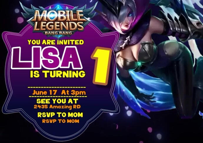 Copy of Mobile Legend Birthday Theme | PosterMyWall