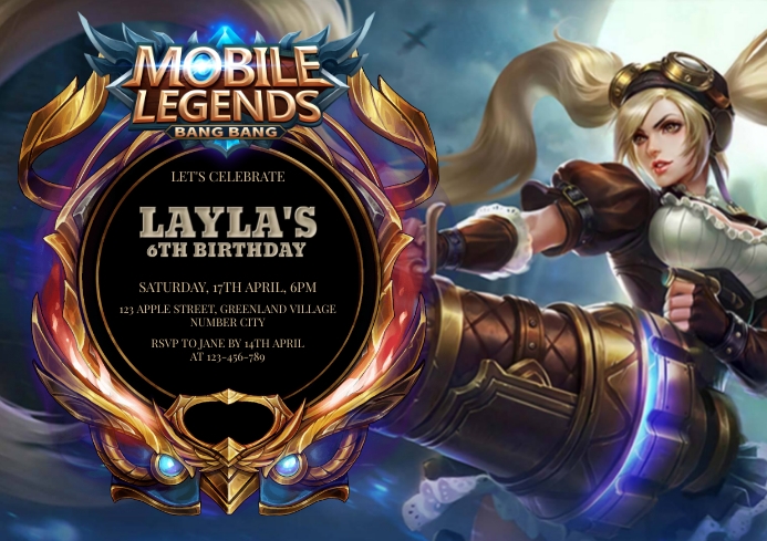 Mobile Legends Birthday Invitation Template | PosterMyWall
