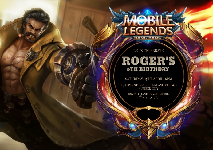 Mobile Legends Birthday Invitation Template | PosterMyWall