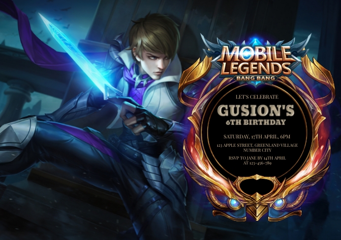 Mobile Legends Birthday Invitation Template | PosterMyWall