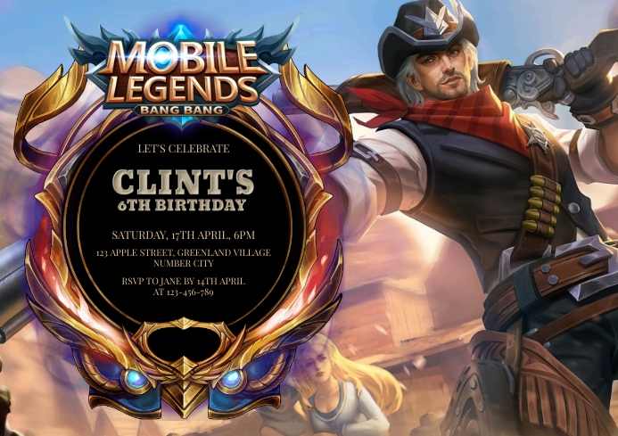 Mobile Legends Birthday Invitation Template | PosterMyWall