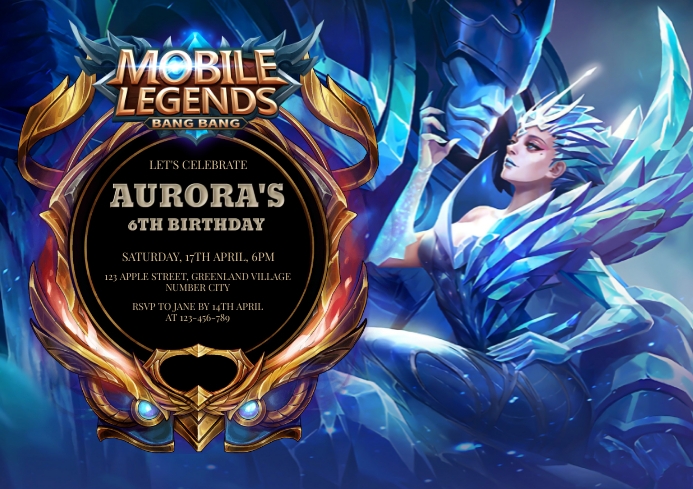 Mobile Legends Birthday Invitation Template | PosterMyWall