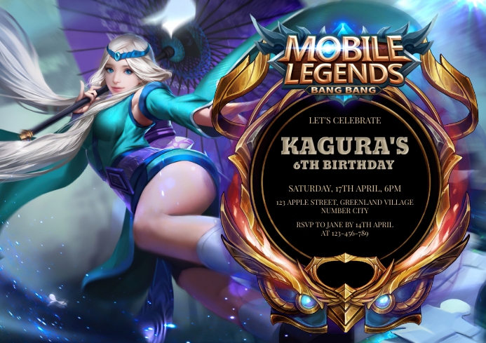 Copy of Mobile Legends Birthday Invitation Template | PosterMyWall