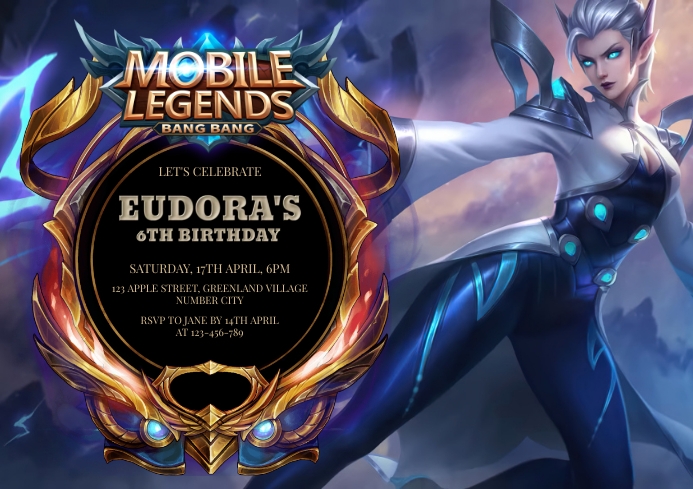 Mobile Legends Birthday Invitation Template | PosterMyWall