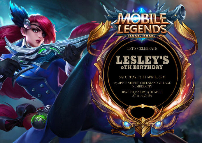 Mobile Legends Birthday Invitation Template | PosterMyWall