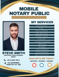 Mobile Notary Public Flyer Template | PosterMyWall
