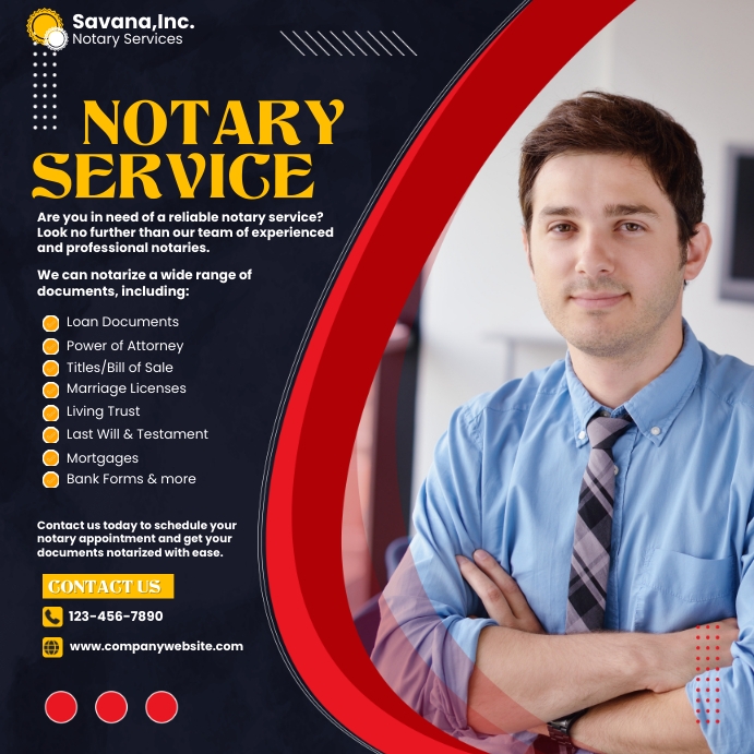 Copy of Mobile Notary Service Instagram Post | PosterMyWall