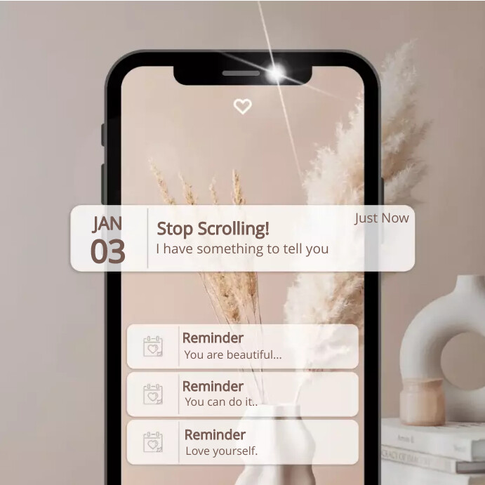 Plantilla de Mobile Notification Instagram Post | PosterMyWall