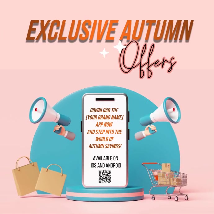 mobile offer autumn Template | PosterMyWall