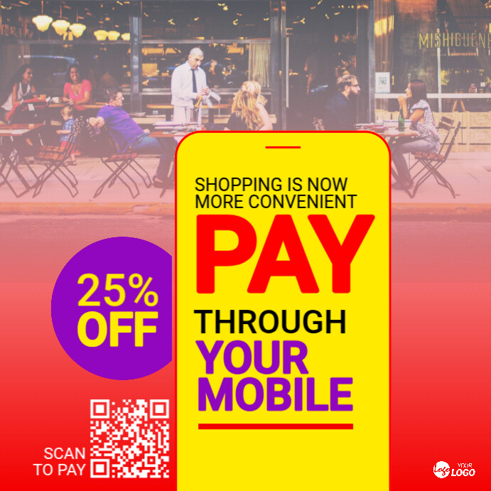 Copy of Mobile Pay Post Template | PosterMyWall